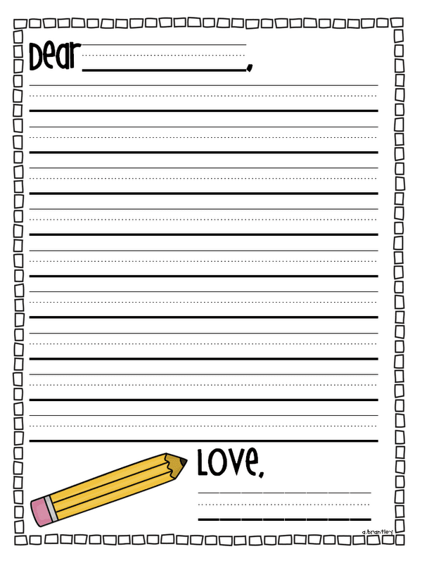 Friendly Letter Template For 2Nd Grade - Birthday Letter