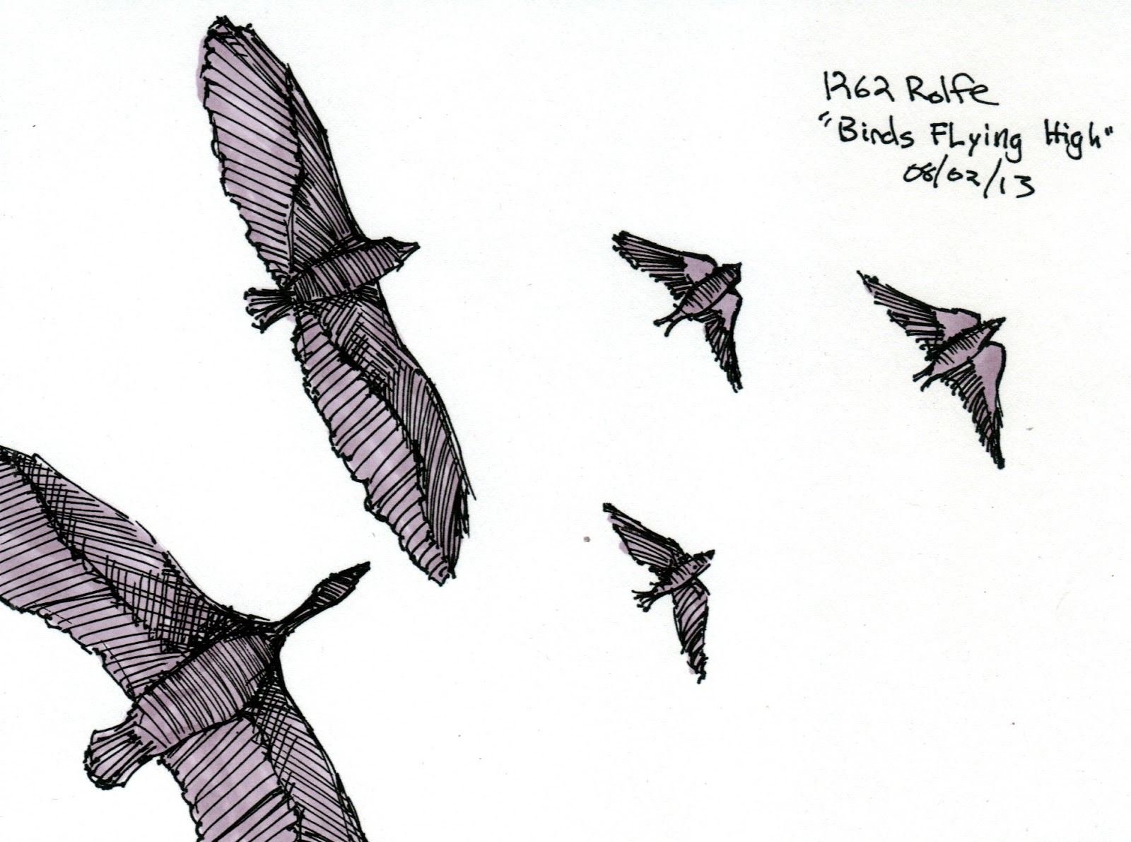 Rolfe Art: 1262 Birds Flying High