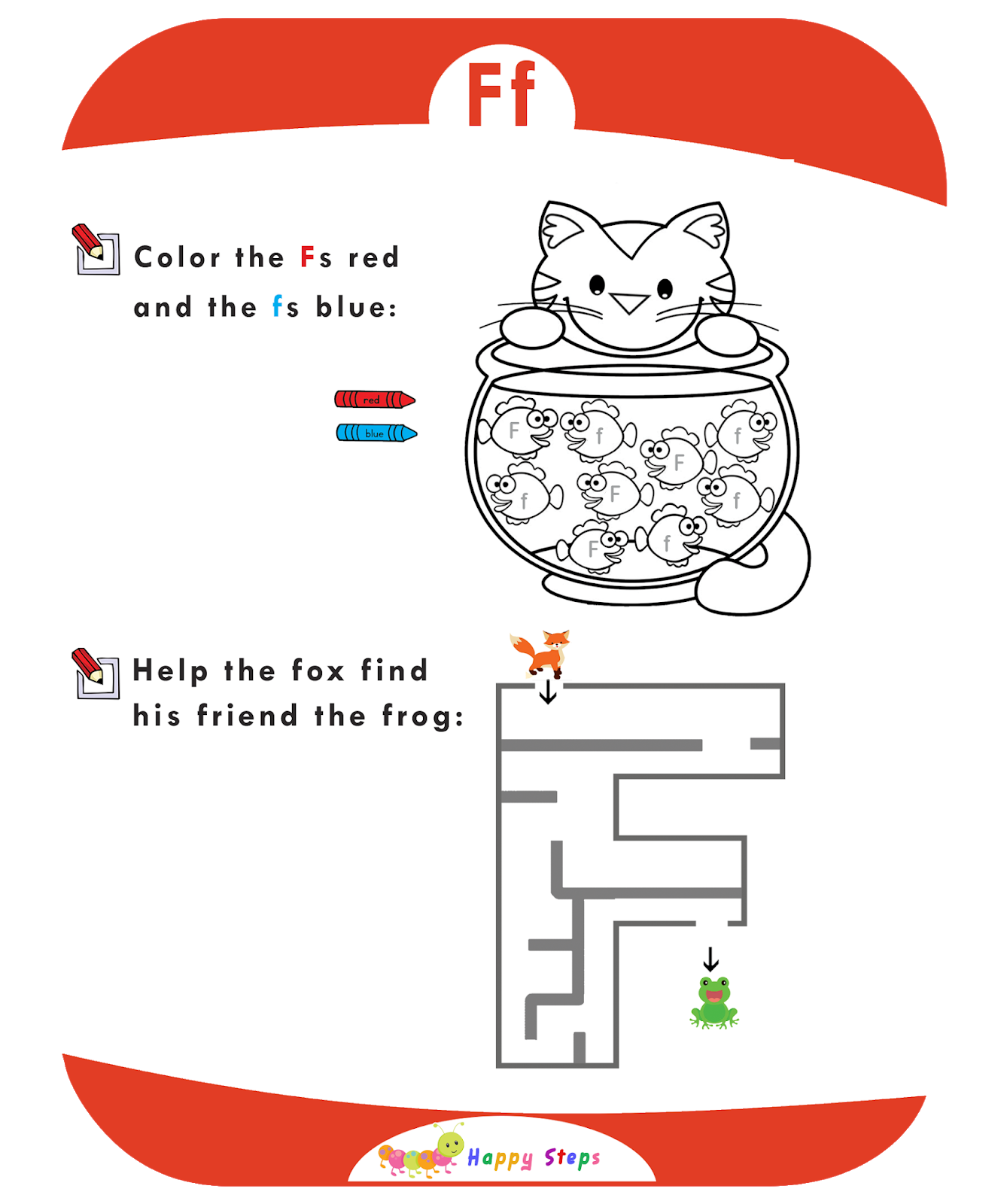 Activity Worksheet -3 Letter F