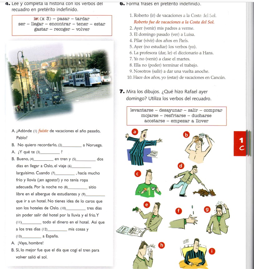 Español: Pretérito Imperfecto. Vacaciones.