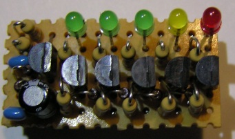 Ron's Radio Corner : Simple RF signal meter with LEDs