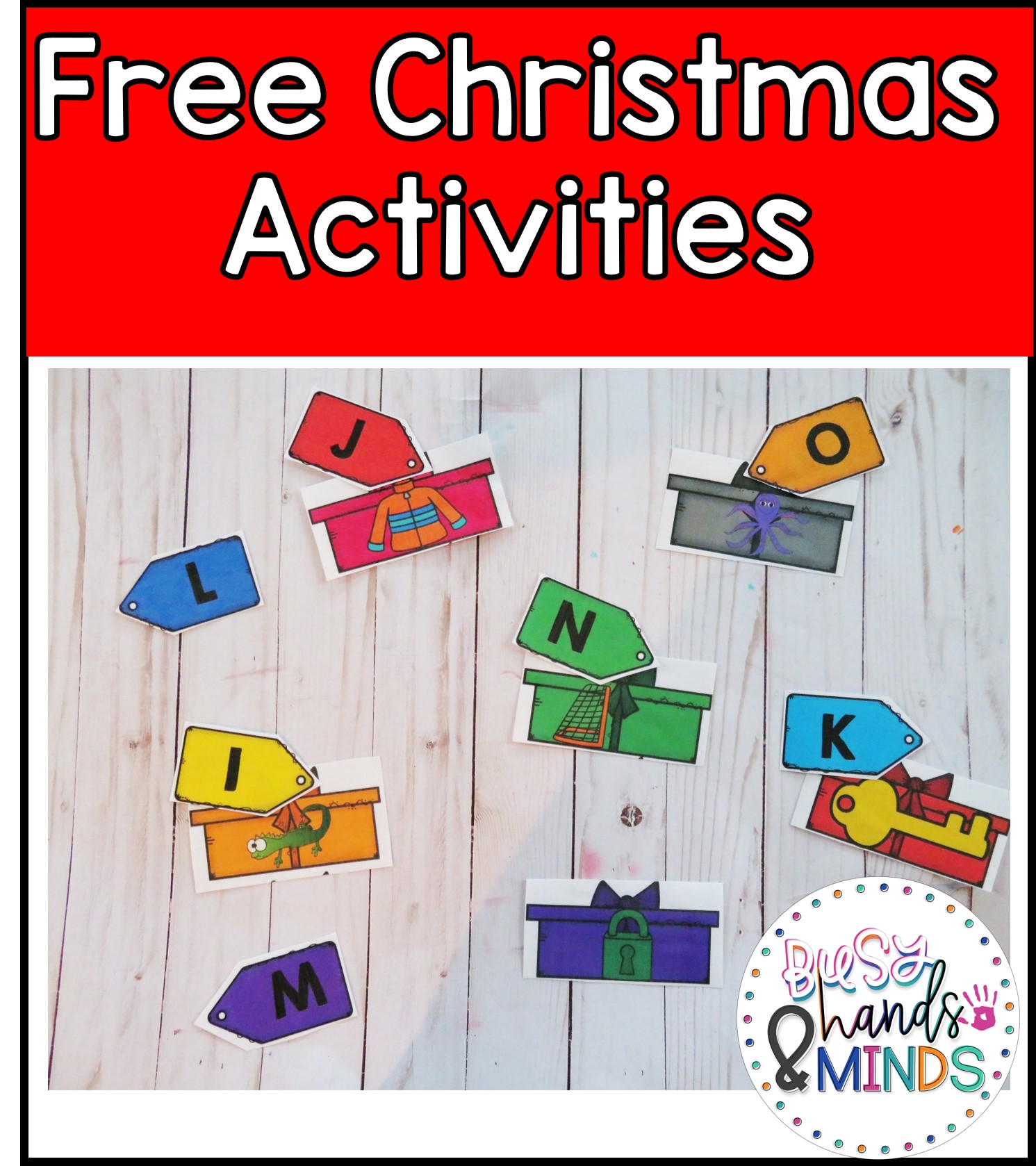 Christmas ABC Countdown- FREE- Preschool Pack | Busy Hands and Minds
