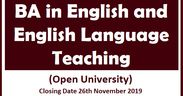 BA in English and English Language Teaching (Open University) - Teacher