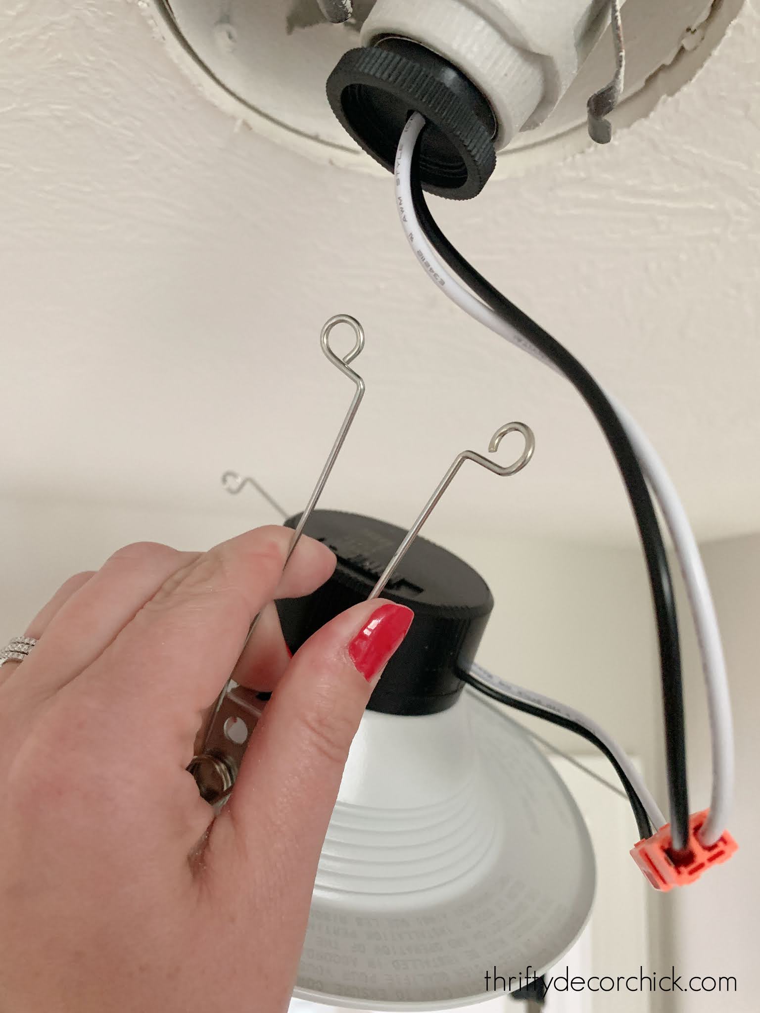 How to Update Old {and Yellowed} Recessed Lights to LED | Thrifty Decor ...