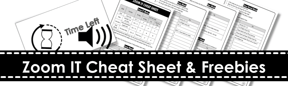 Zoom It Cheat Sheet and Freebies