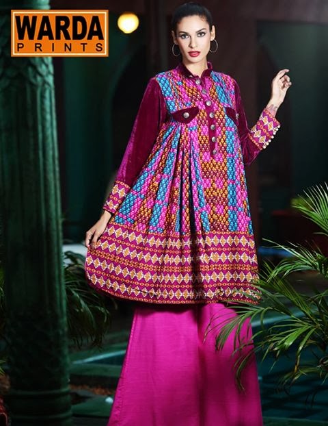 Warda Khaddar prints fall/winter designer collection 2013 ...