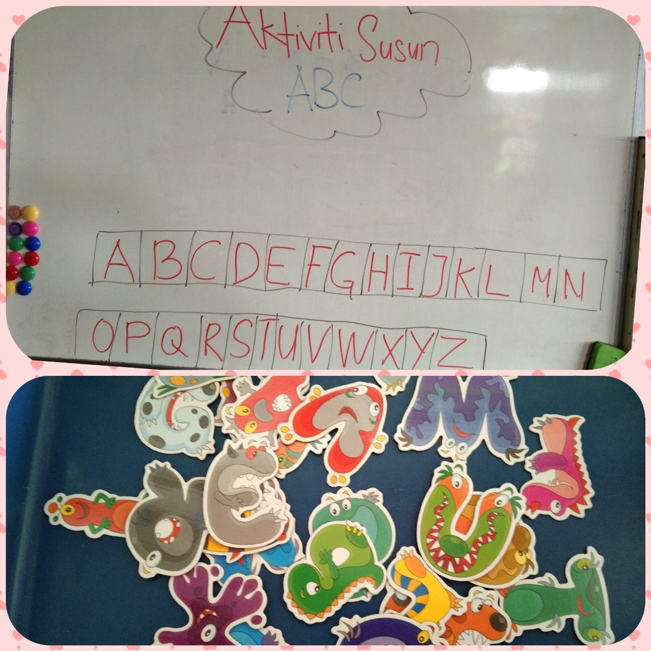 Taska Ummi Ida: Aktiviti 3 Tahun : Aktiviti Susun ABC