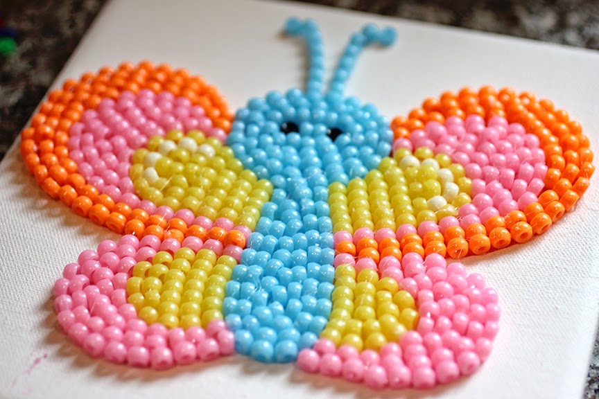 Repeat Crafter Me: Pony Bead Butterfly