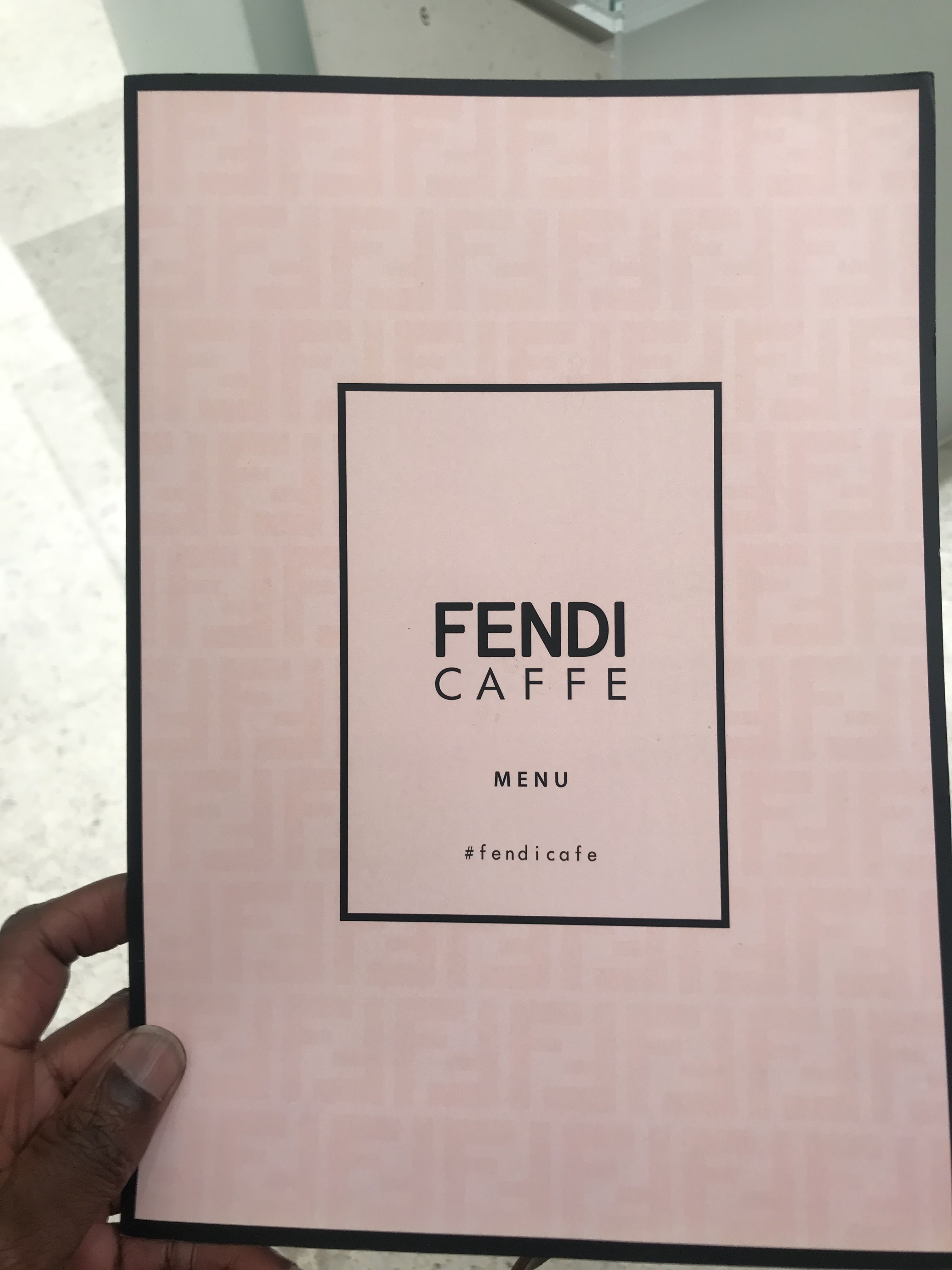 DIARY OF A CLOTHESHORSE: COFFEE AT FENDI CAFE #FENDICAFE