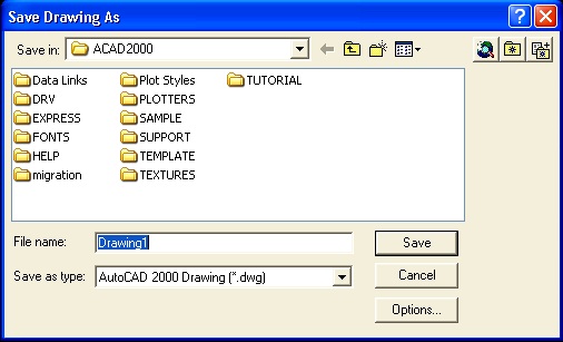 Learn Basic Auto CAD: Auto CAD - Save a Drawing