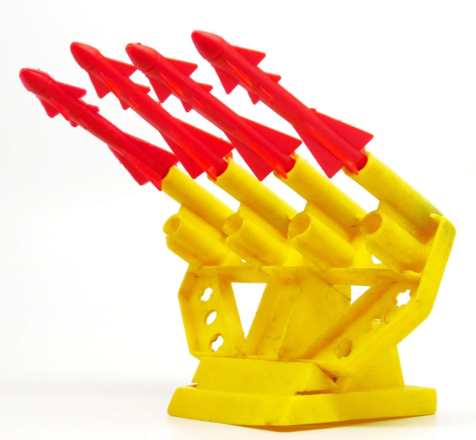 Toys and Stuff: MPC Multi-Rocket Launcher - Yellow-Yellow
