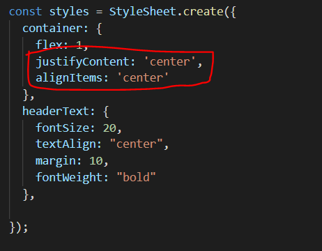 Set Text Align Vertically Horizontally Center in React Native | SKPTRICKS