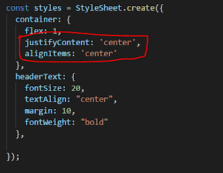 Set Text Align Vertically Horizontally Center in React Native | SKPTRICKS