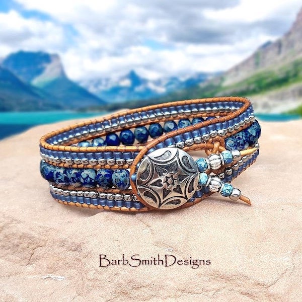 Gorgeous Bead and Knotted Leather Bracelet Tutorials and Kits by ...