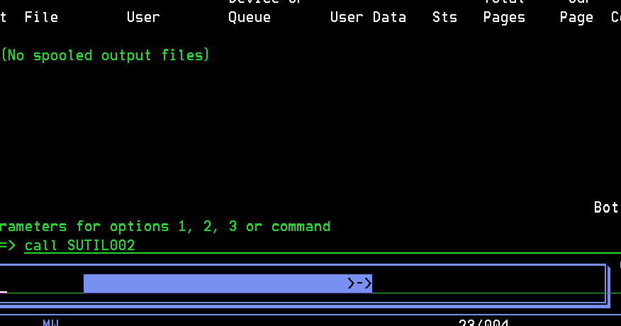 AS400 Tricks : Progress bar in AS400 (version 2)