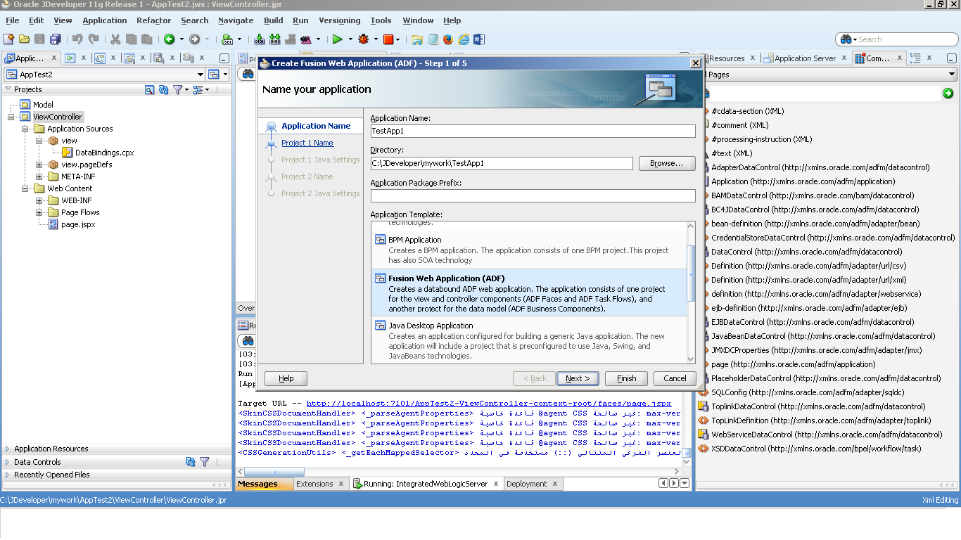Adf Life How To Use View Controller Adf Project In Another Application
