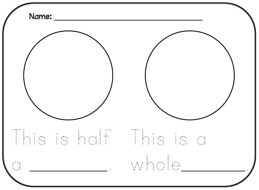 Classroom Freebies Too: Halves and Wholes Booklet