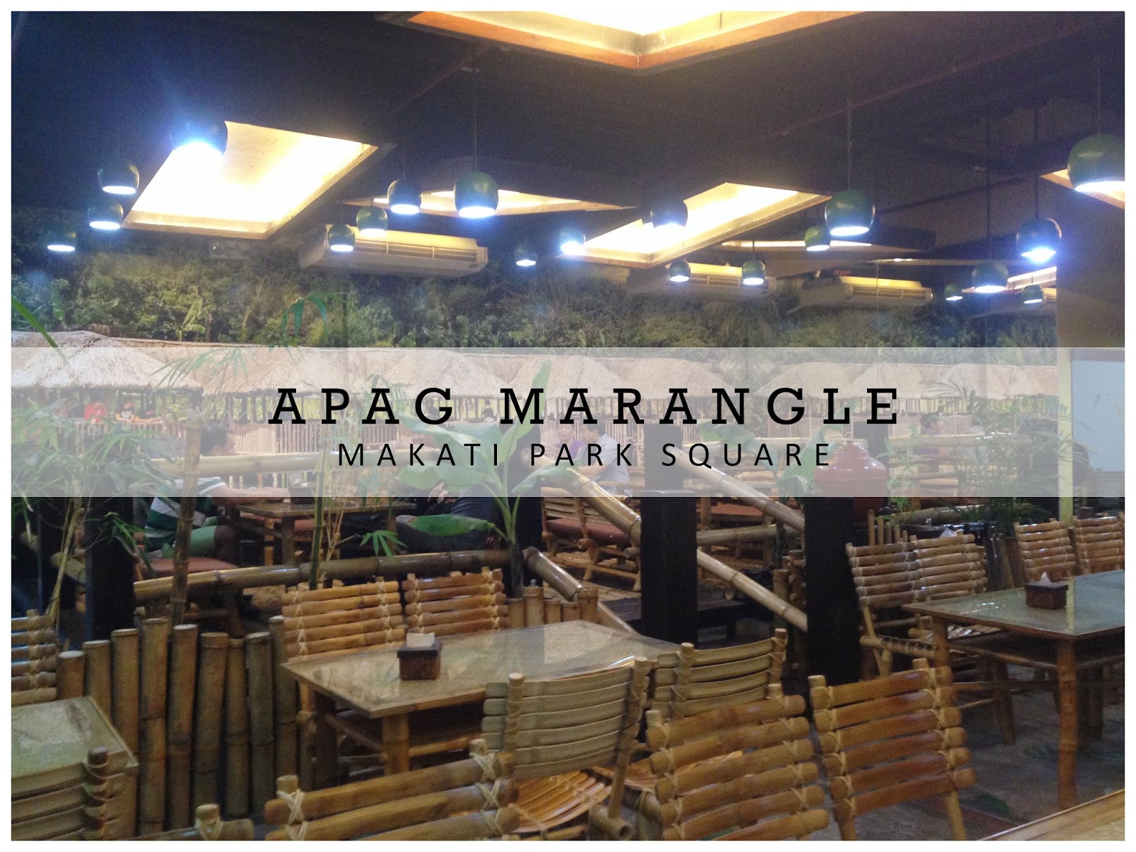 Apag Marangle: Now in Metro Manila
