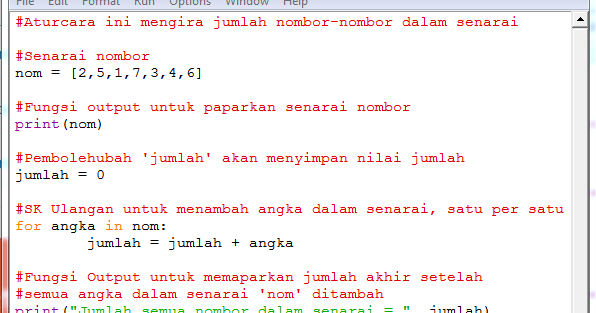 SAINS KOMPUTER & ASAS SAINS KOMPUTER: ASK T2 ;ATURCARA PYTHON