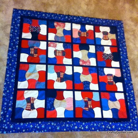 The Crafty Quilter's Closet: American as Apple Pie Quilt top