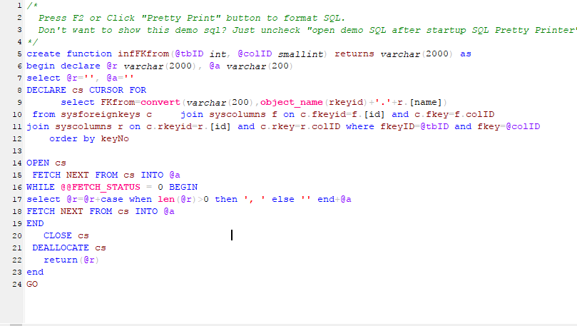 Review Menggunakan Program Format Sql Sql Pretty Print