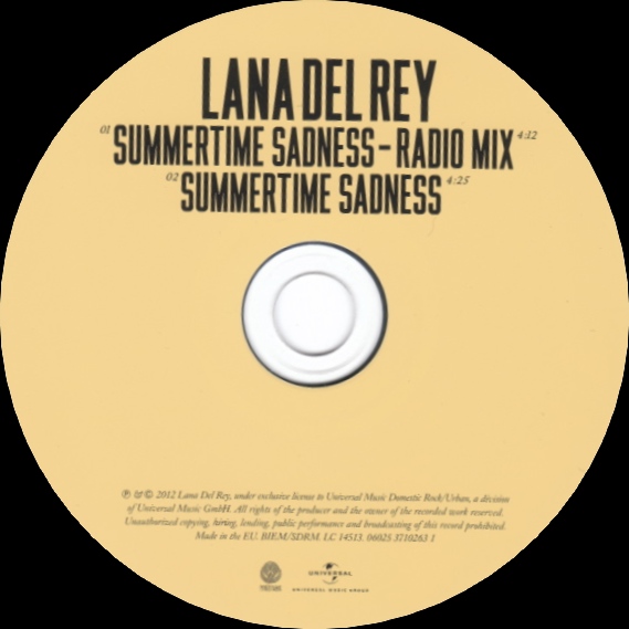 Vinyl-Radio: Lana Del Rey - Summertime Sadness [2012]