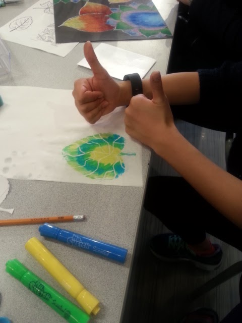 a faithful attempt: Leaf Styro Marker Prints