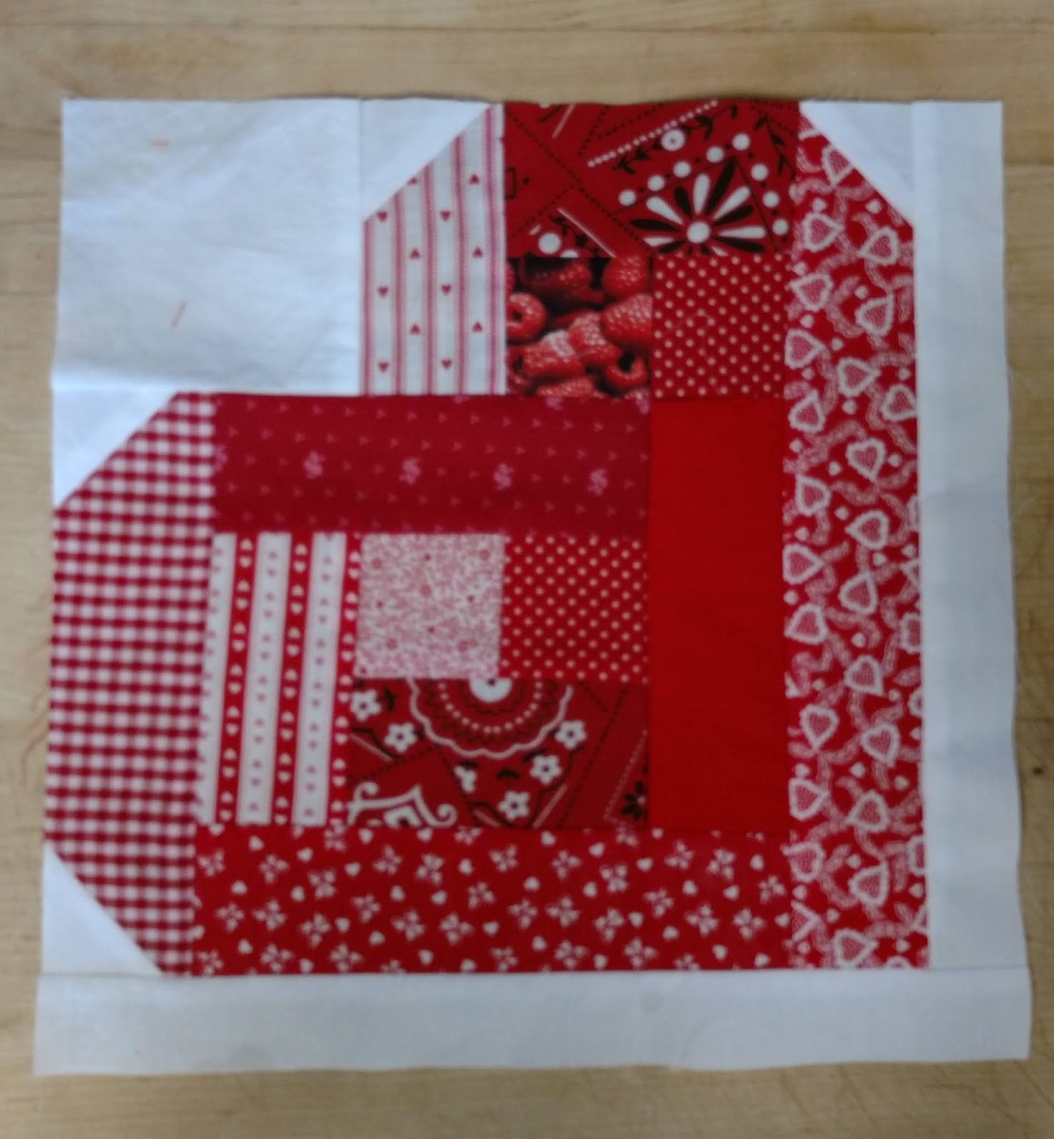 Fabric Collector: A Patchwork Heart Block