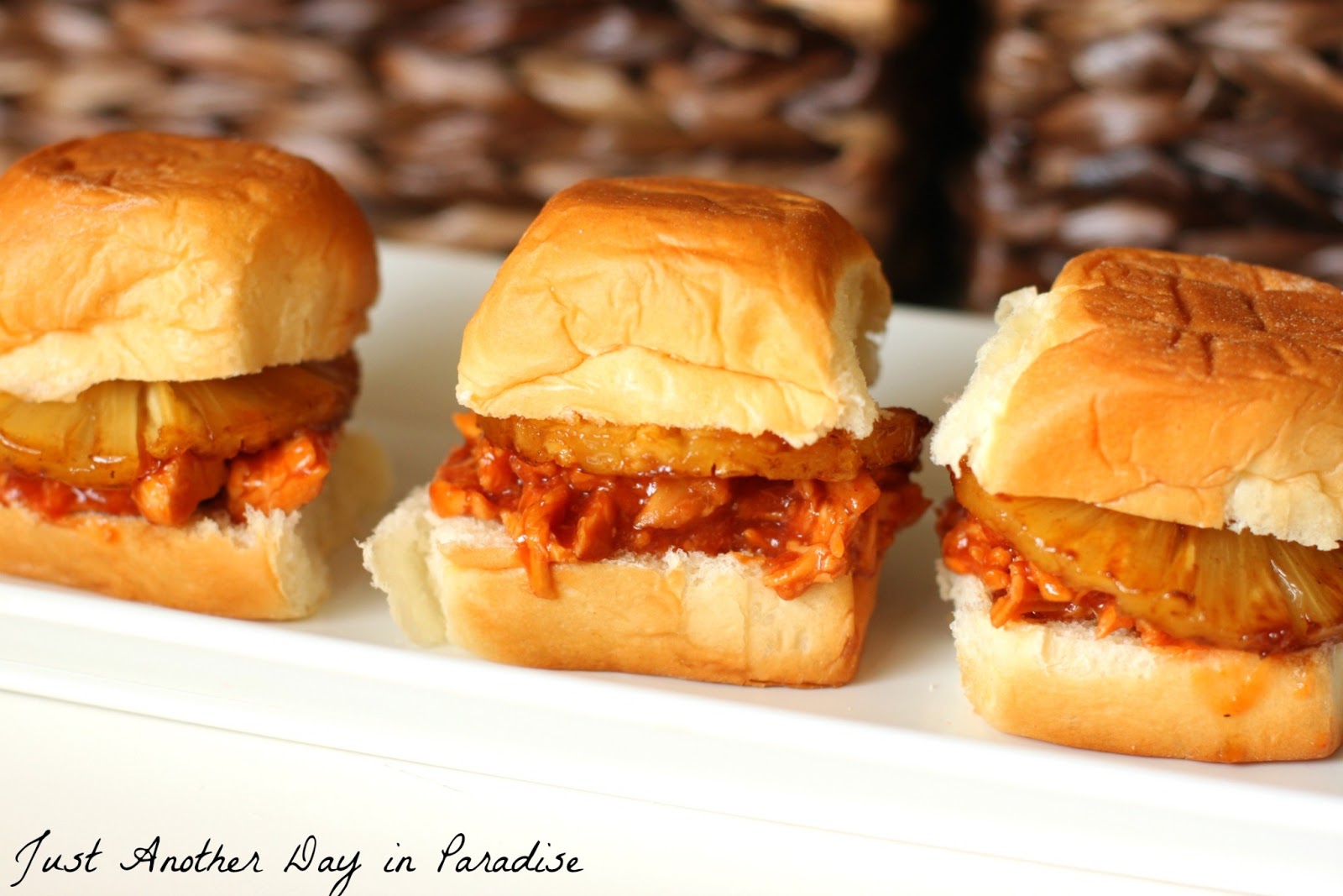Larissa Another Day: Slow Cooker Saturday: Hawaiian Chicken Sliders