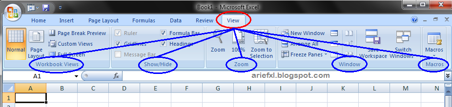 Various of Excel: Fungsi Menu VIEW Microsoft Excel