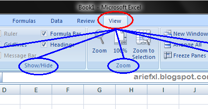 Various of Excel: Fungsi Menu VIEW Microsoft Excel