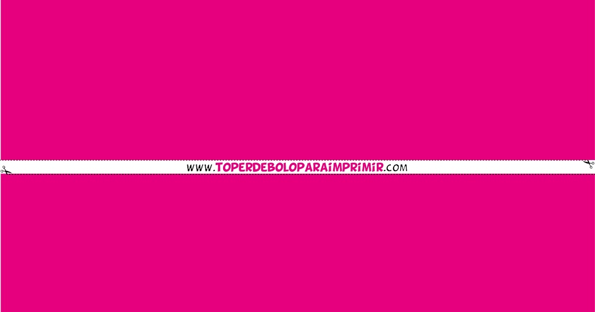 Faixa Lateral Rosa para imprimir