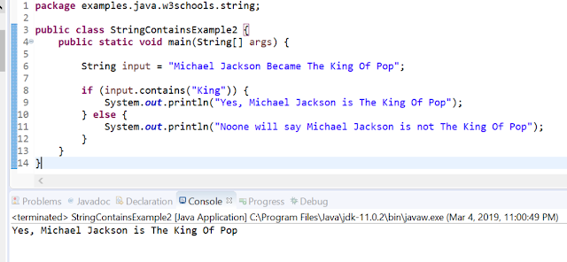 String Contains() method in java with example - Internal Implementation ...