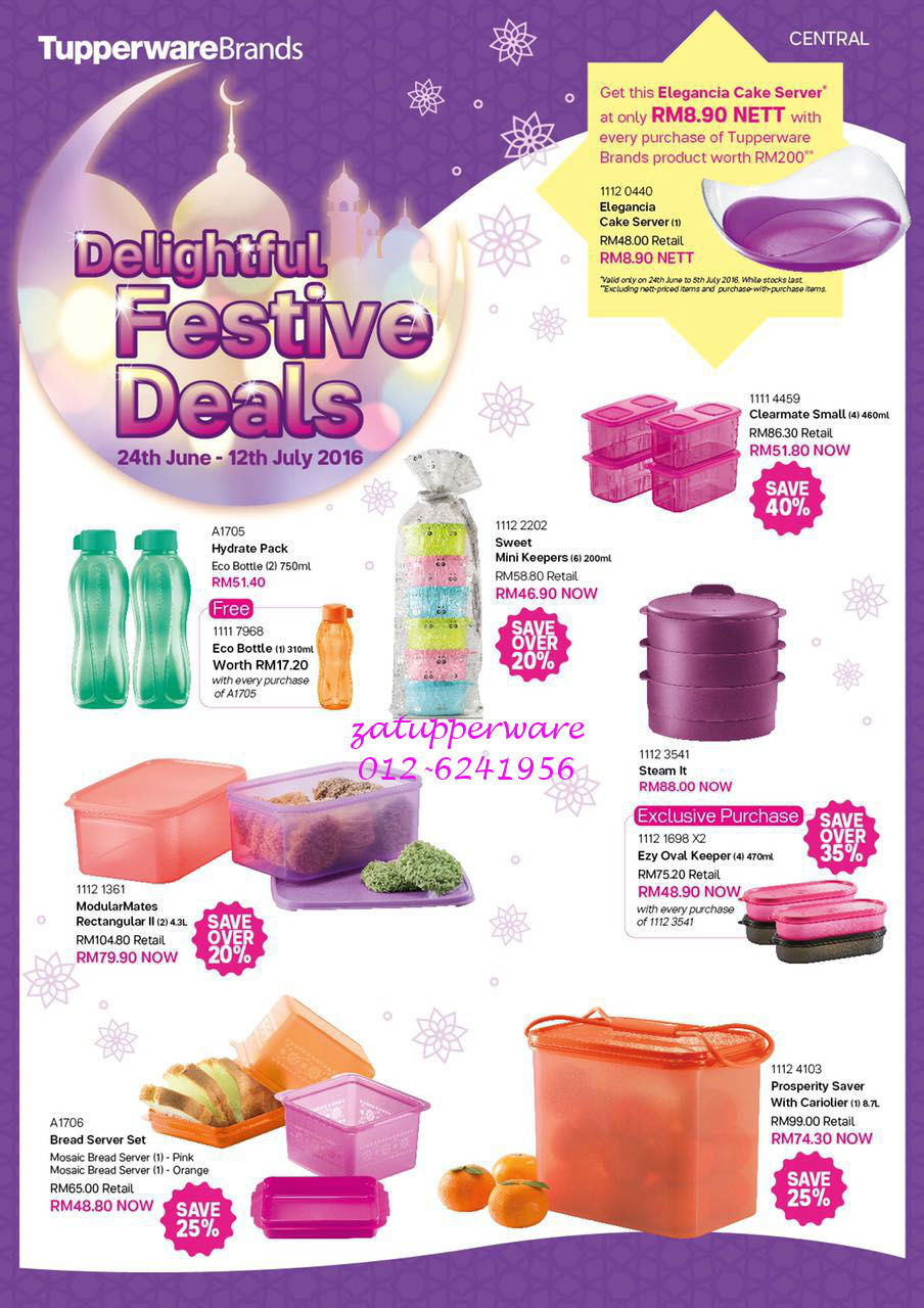 Za Tupperware Malaysia : Flyers Festival Raya 24th June - 12th July 2016