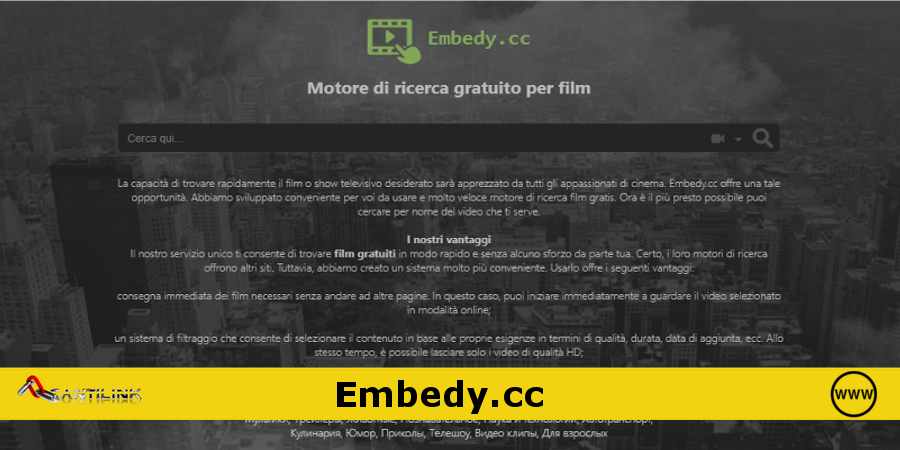 Motore di ricerca per film in streaming - TantiLink