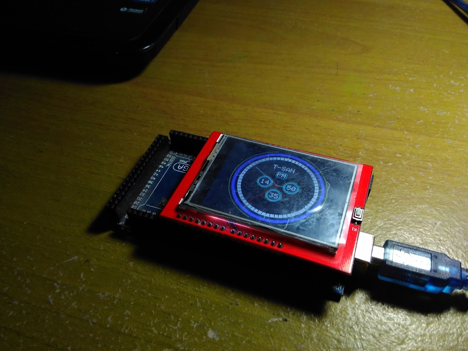 Create An Analog Clock Display With A 2 4 Tft Lcd Touch Screen With Arduino Uno As Its Processor