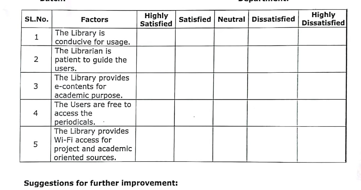 ECAS LIBRARY: LIBRARY FEEDBACK FORM