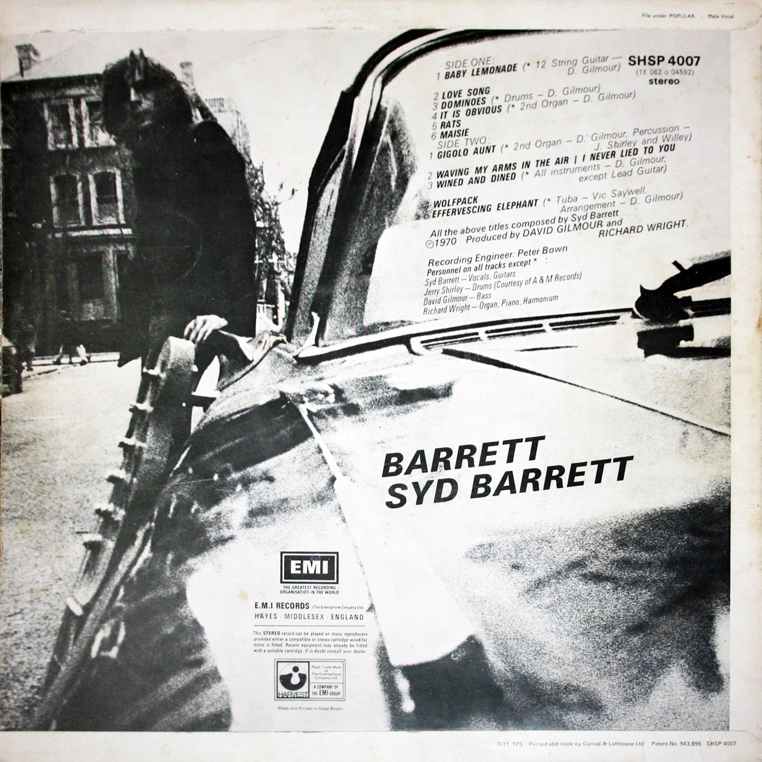 Pink Floyd Ilustrado: 1970 Barrett - Syd Barrett