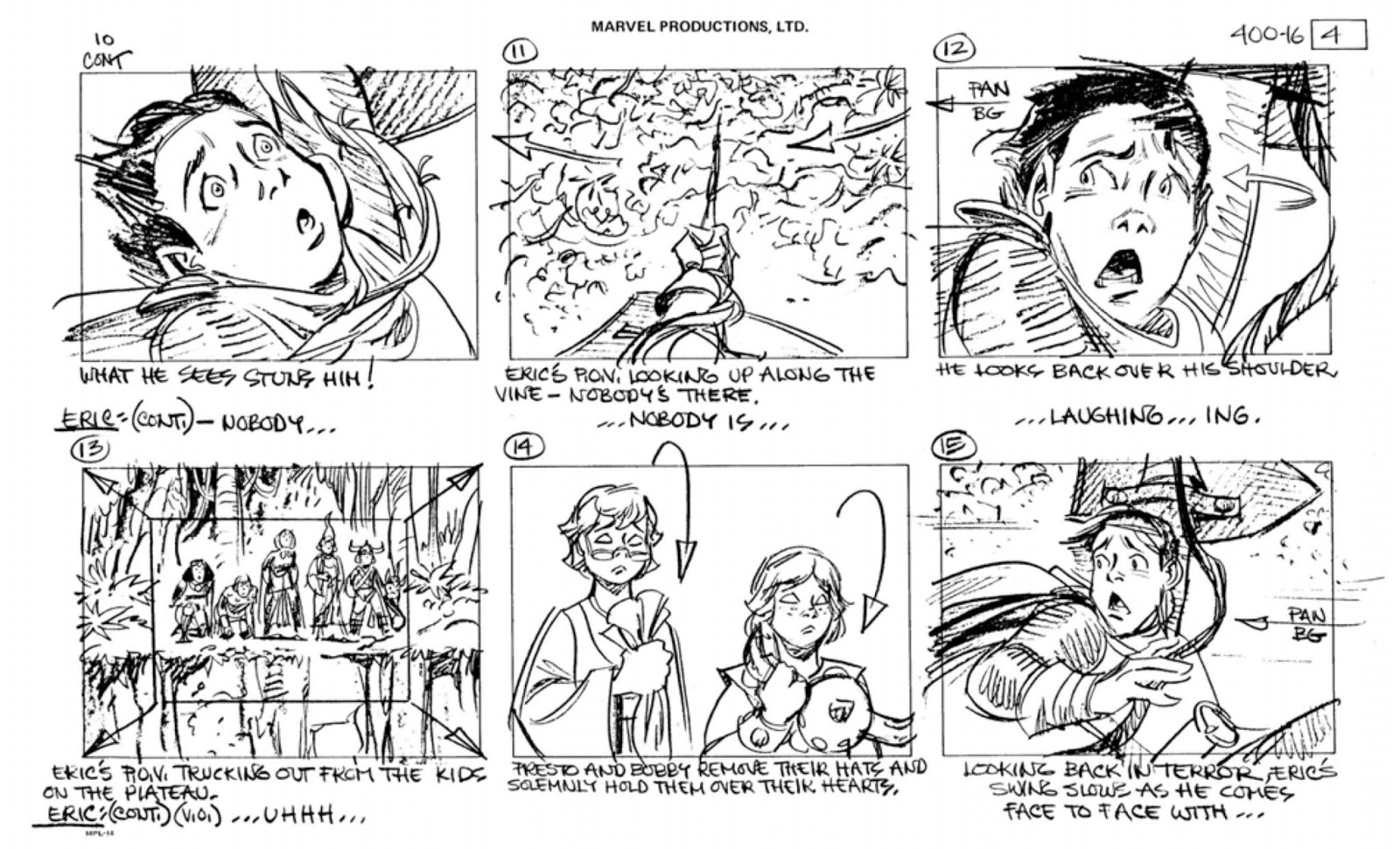 The Sunbow Marvel Archive: The storyboard and slugging process