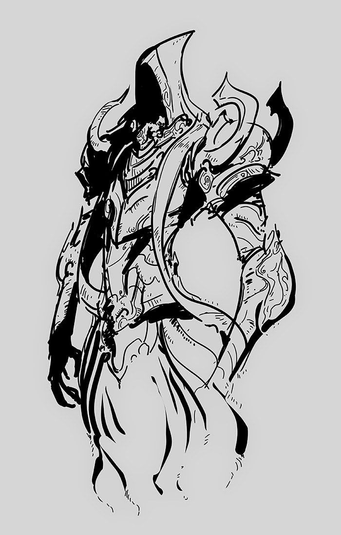 Stoo's Art Blog: very quick Malthael sketch