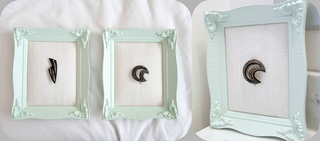 How to Frame a Vintage Brooch for Display | Dans le Lakehouse