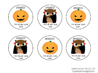 Busy Bee Speech: Halloween Following Directions & Reinforcement