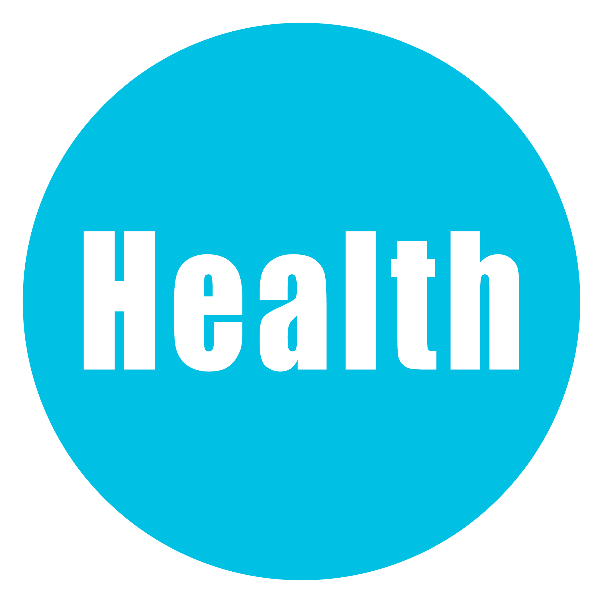 Health circle png vector