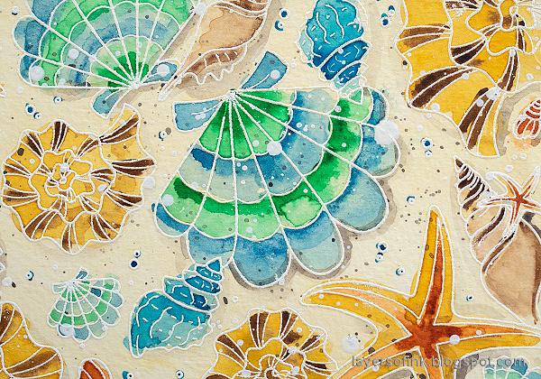 Layers of ink: Watercolor Shells Tutorial
