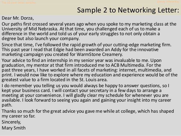 Disney Cover Letter ~ Resume Letter