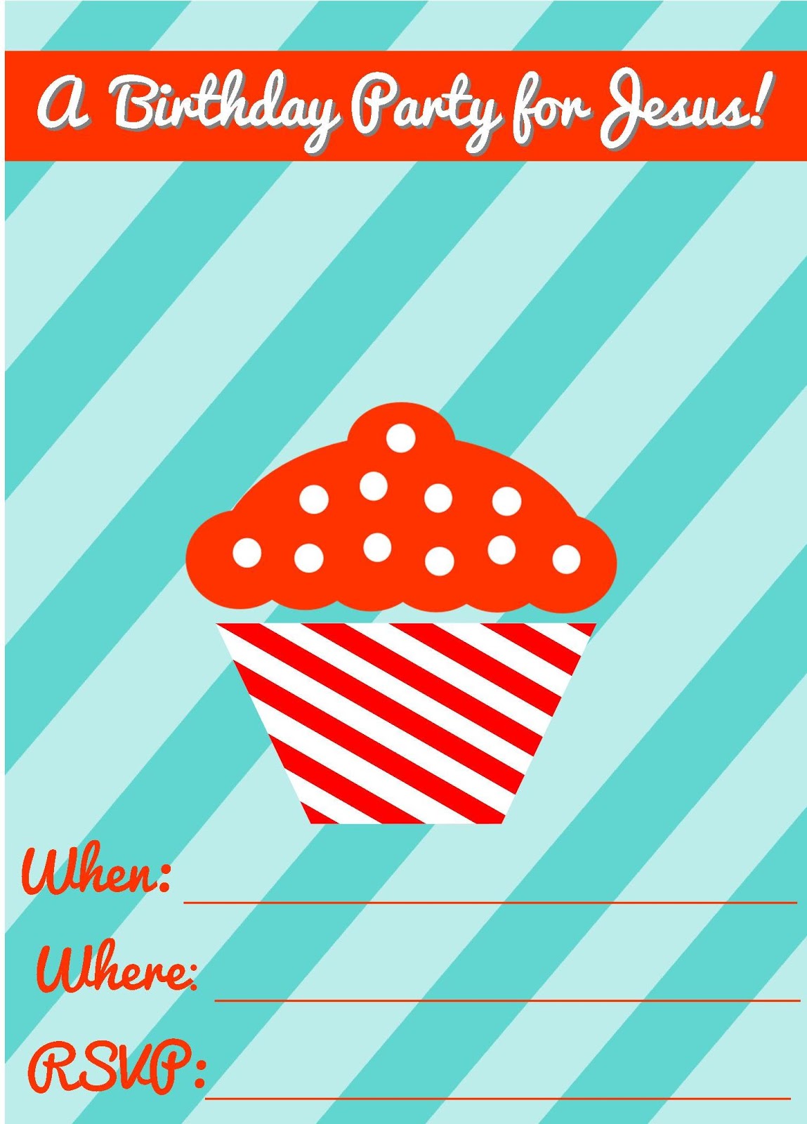 A Birthday Party for Jesus! {Party Invites}