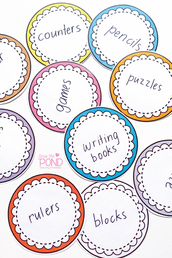 Editable Printable Classroom Labels | From the Pond