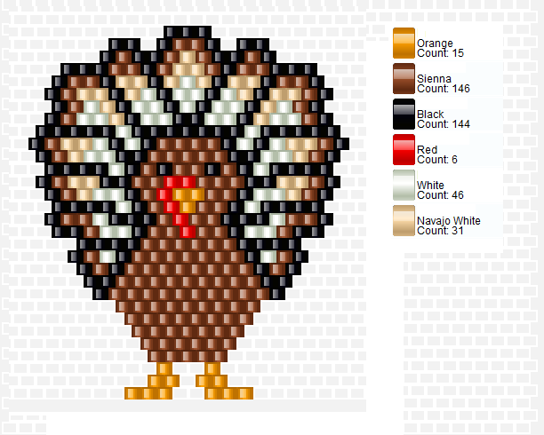 Life Is Good : Turkey Seed Bead Chart