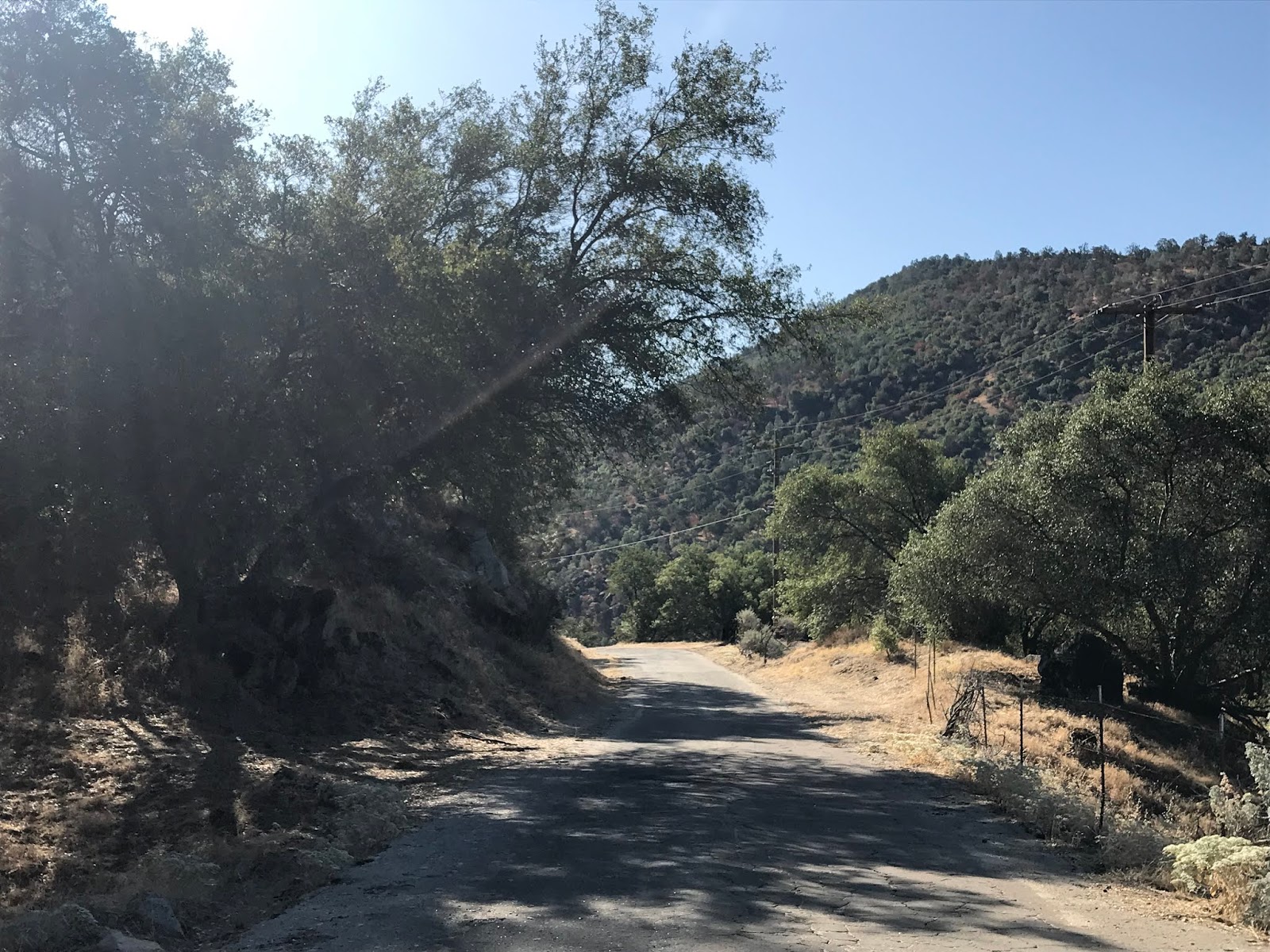 Italian Bar Road (Road 225) east through the Geographic Center of ...