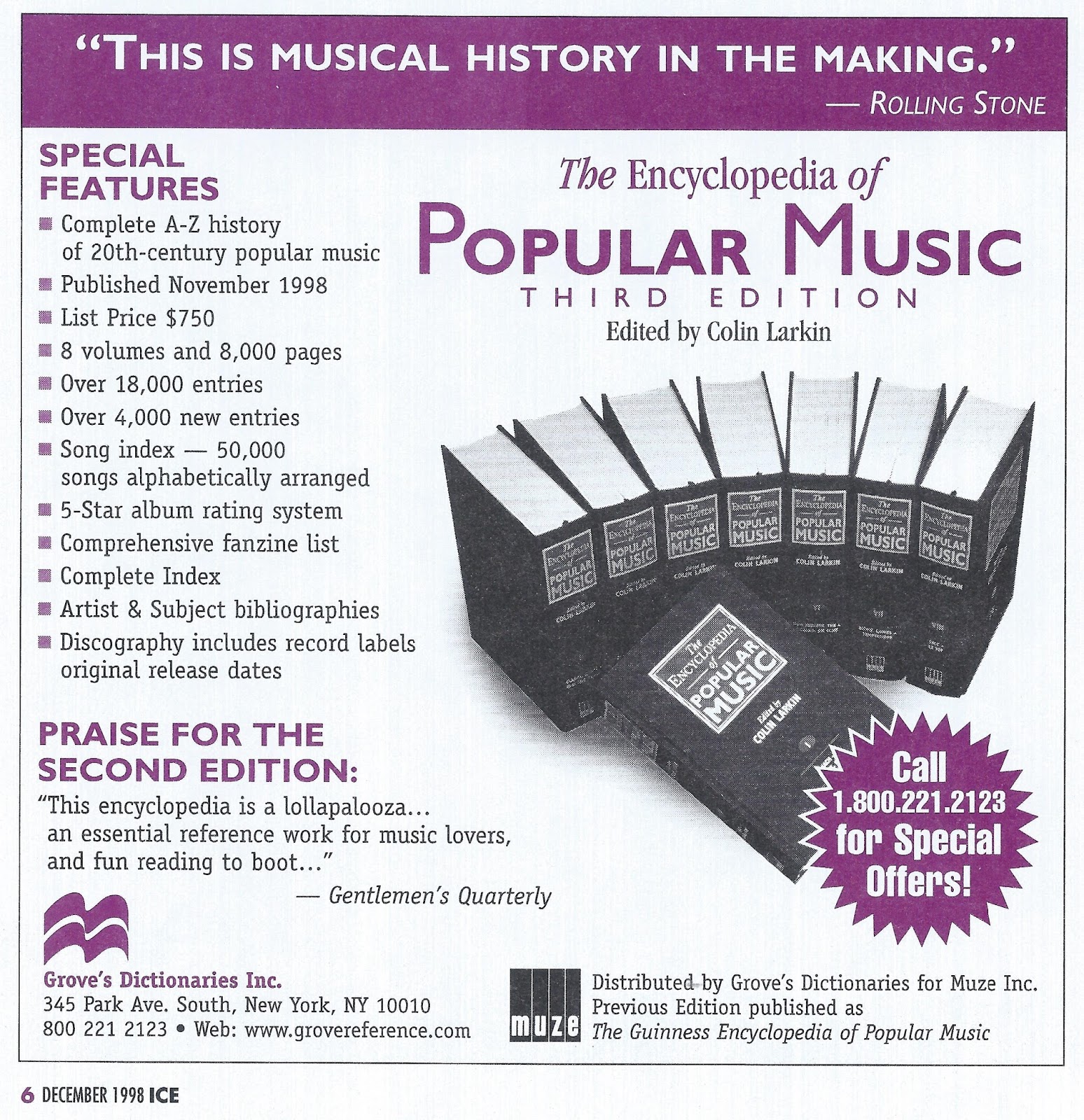 The Hideaway: Great Music Mags: ICE - The Class of 1998